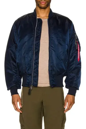 Alpha Industries Ma-1 Flight Jacket - Replica Blue