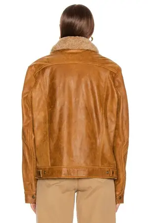 SCHOTT Waxy Vintage Buffalo Trucker - Sycamore