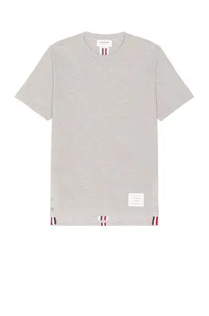 Thom Browne Thom Browne Relaxed Stripe Tee In Blue Light Grey