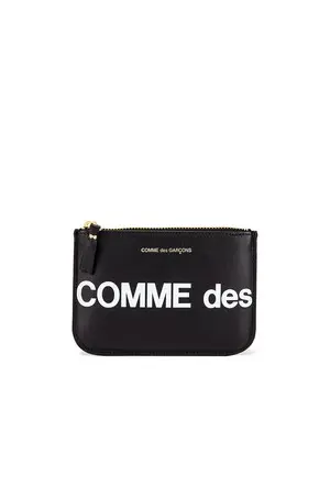 Comme Des Garçons Huge Logo Wallet - Black