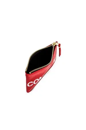 Comme Des Garçons Huge Logo Wallet - Red