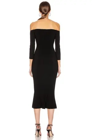 Norma Kamali Off Shoulder Fishtail Dress