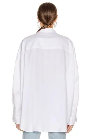 R13 Drop Neck Oxford Shirt