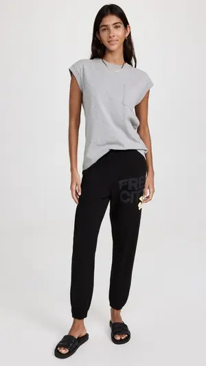 FREECITY Printed Sweatpants - Blackspace