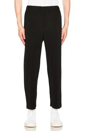 Issey Miyake Straight Leg Trousers - Black