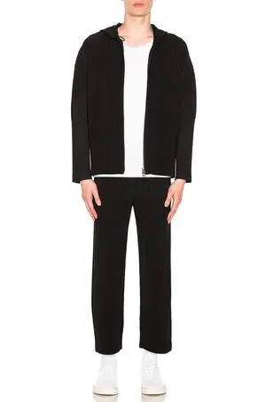 Issey Miyake Straight Leg Trousers - Black