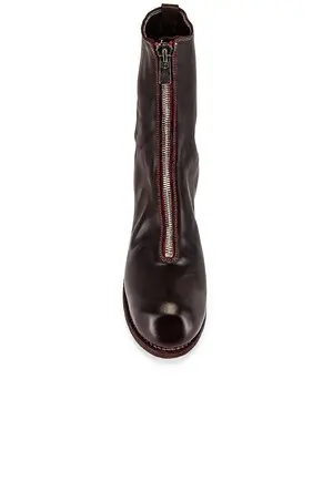 Guidi Pl2 Full Grain Horse Front Zip Boots - Burgundy