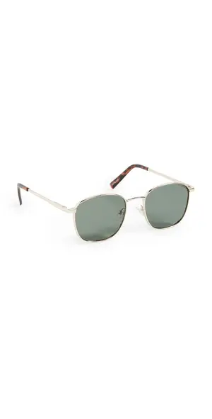 Le Specs Neptune Deux Sunglasses - Gold Khaki Mono Polarized