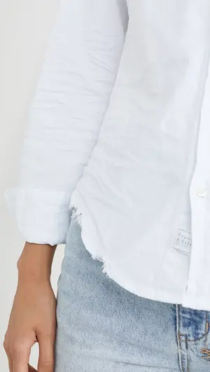 Frank & Eileen Barry Denim Button-down Shirt - White Denim