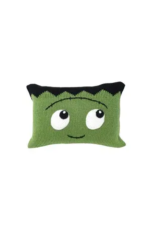 MELANGE COLLECTION Halloween Monster Mini Pillow - Green