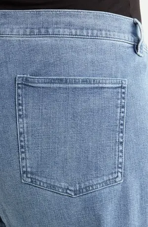 Eileen Fisher Straight Leg Ankle Jeans - Cloud Indigo