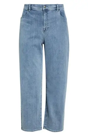 Eileen Fisher Straight Leg Ankle Jeans - Cloud Indigo