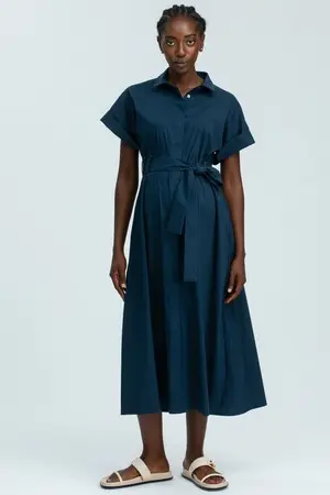 PIETRO BRUNELLI Asia Maternity Shirt Dress In Poplin