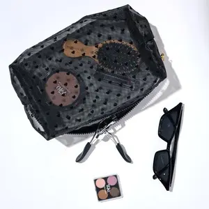 URBAN EXPRESSIONS See Through You Cosmetic & Travel Organizer Pouch - Black