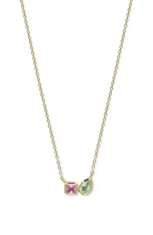 Anzie Melia Toi Et Moi Pendant Necklace - Green