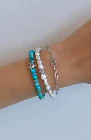 Anzie Bohème Smooth Jasper Rondelle Stretch Bracelet