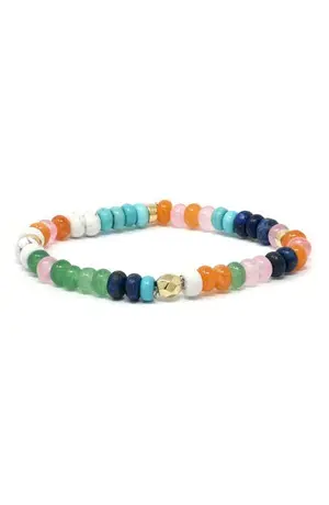 Anzie Boheme" 14k Gold Multi Gemstone Bracelet - Multicolor
