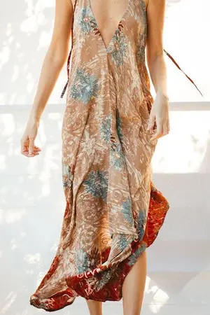 SUN CHILD Classic Silk Dress Morgan