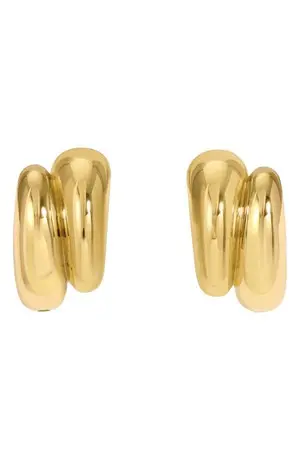 Lili Claspe Manon Double Hoop Earrings Gold