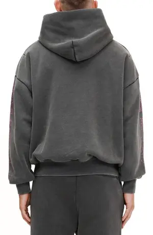 PURPLE BRAND Logo Cotton Graphic Hoodie