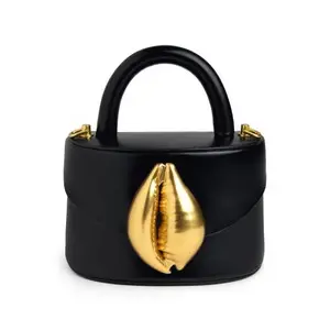 FLORE K. Viera Cowrie Shell Bag - Black