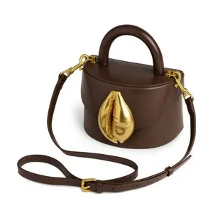 FLORE K. Viera Cowrie Shell Bag - Dark Brown
