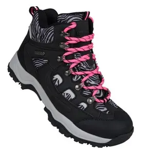 Mountain Warehouse Adventurer Printed Waterproof Walking Boots - Bright Pink