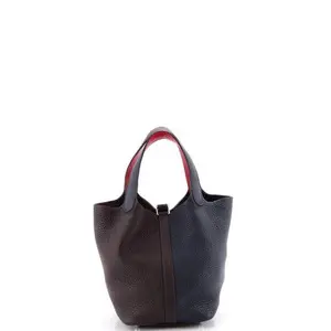 Hermès Picotin Lock Bag Tricolor Clemence Pm