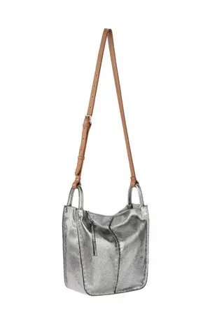 THE SAK Los Feliz Crochet Crossbody Bag - Dark Silver