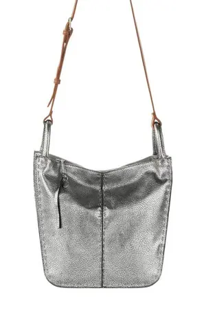 THE SAK Los Feliz Crochet Crossbody Bag - Dark Silver