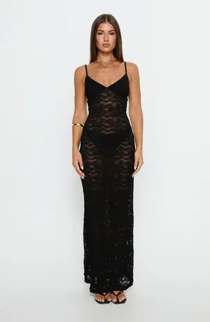Princess Polly Lace V-neck Maxi Dress