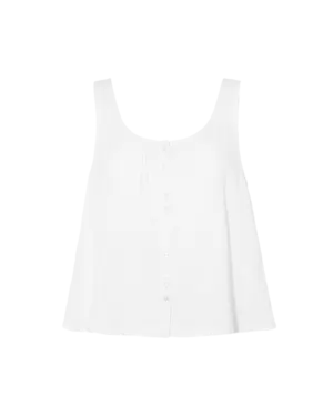 NUDEA The Seersucker Button Cami Top - White