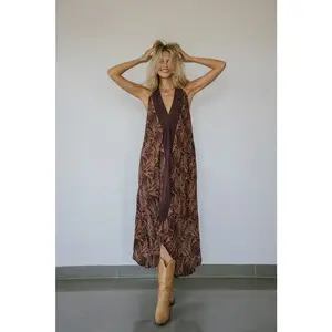 SUN CHILD Classic Silk Dress Michi