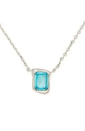 Kate Spade New York Kate Spade New York Molten Glass Pendant Necklace Aqua