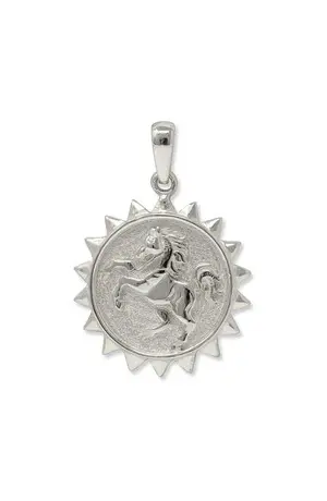Anzie Sterling Year Of The Horse Medallion - Silver