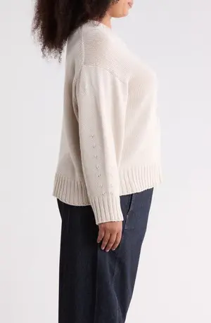 Eileen Fisher Crewneck Organic Cotton Sweater