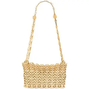 Rabanne Nano 1969 Crossbody Bag - Light Gold
