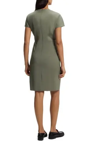 BOSS Dinerah Virgin Wool Sheath Dress