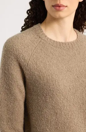 BOSS Febisana Wool And Cashmere Long Sleeve Sweater