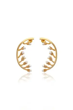 PERACAS Lily Of The Valley Fallen Floral Earrings