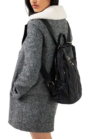 BELLE & BLOOM Liberty Collar Wool-blend Coat - Charcoal