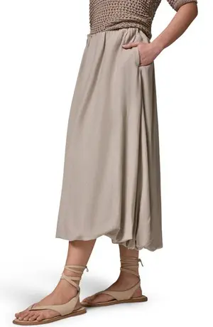 Donna Karan New York Linen Blend Bubble Skirt