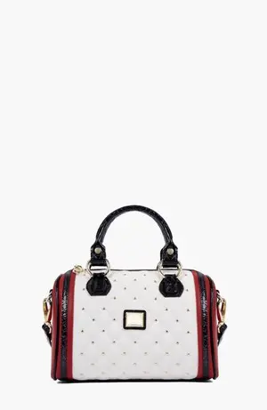 CAVALINHO Craft 569 Quilted Barrel Handbag - Navy/red
