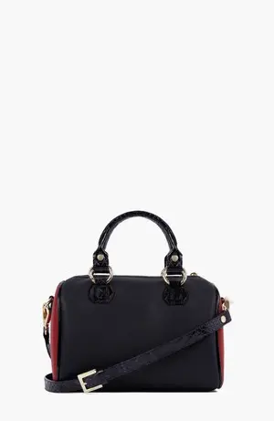 CAVALINHO Craft 569 Quilted Barrel Handbag - Navy/red