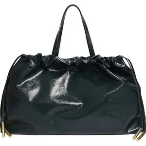KENNETH COLE Riverside Oversized Faux Leather Tote - Loden