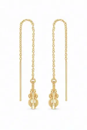 ASTOR & ORION Melody Threader Earrings - Gold