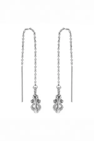 ASTOR & ORION Melody Threader Earrings - Silver