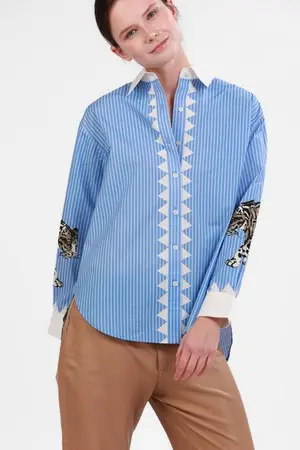 Las Surenas Cuffed Shirts For Women