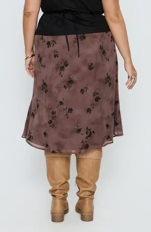 Princess Polly Moses Floral Midi Skirt