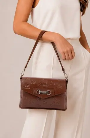 CAVALINHO Embossed Leather Handbag